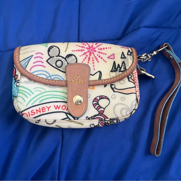 Disney | Bags | Dooney Bourke Disney Parks Sketch Wristlet | Poshmark